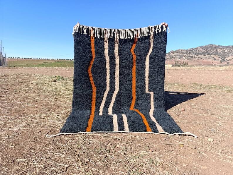 Tapis Beni Mrirt fait main 150/250cm | Selency