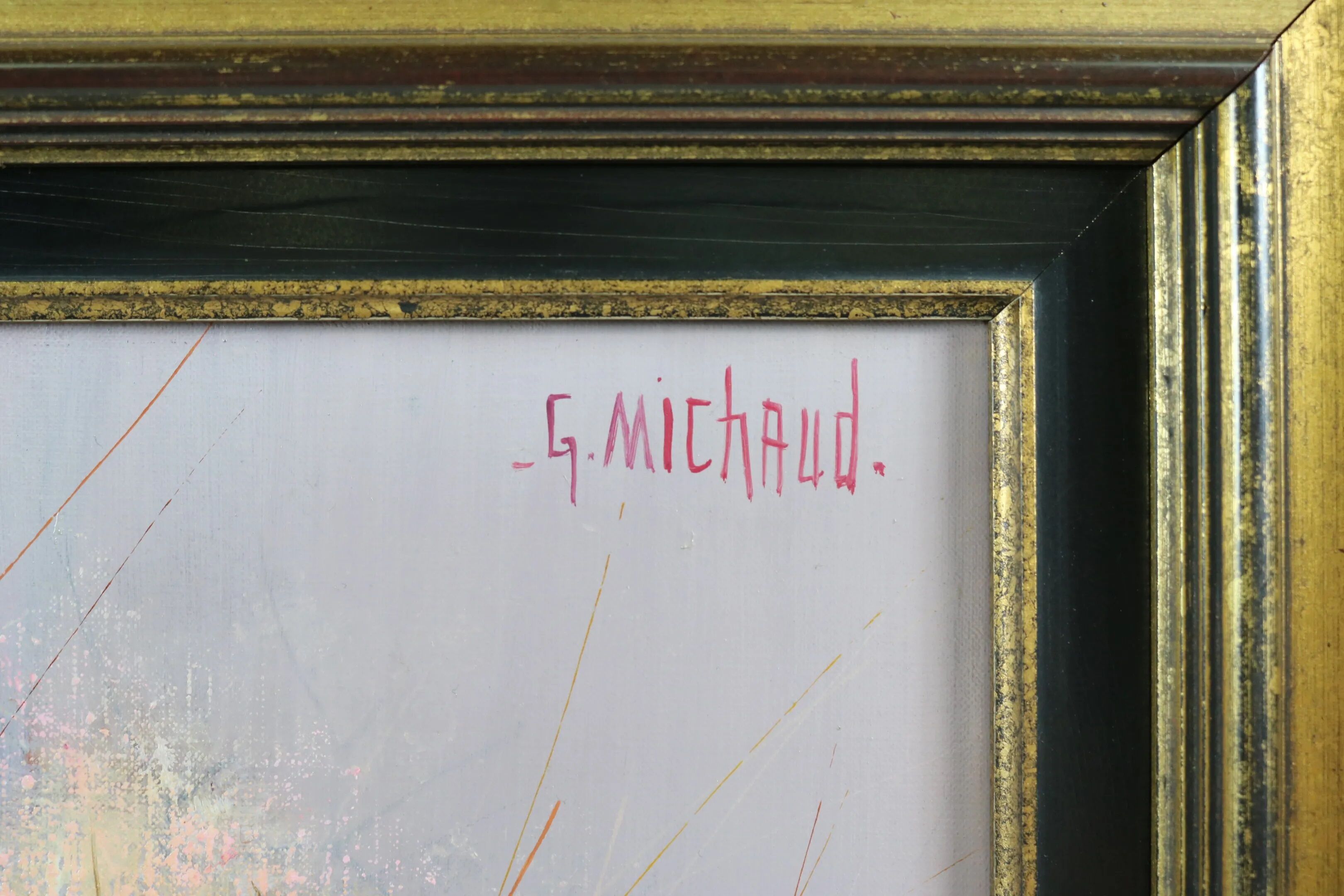 Huile sur toile avec certificat du peintre, Gilbert Michaud, Fraicheur ...