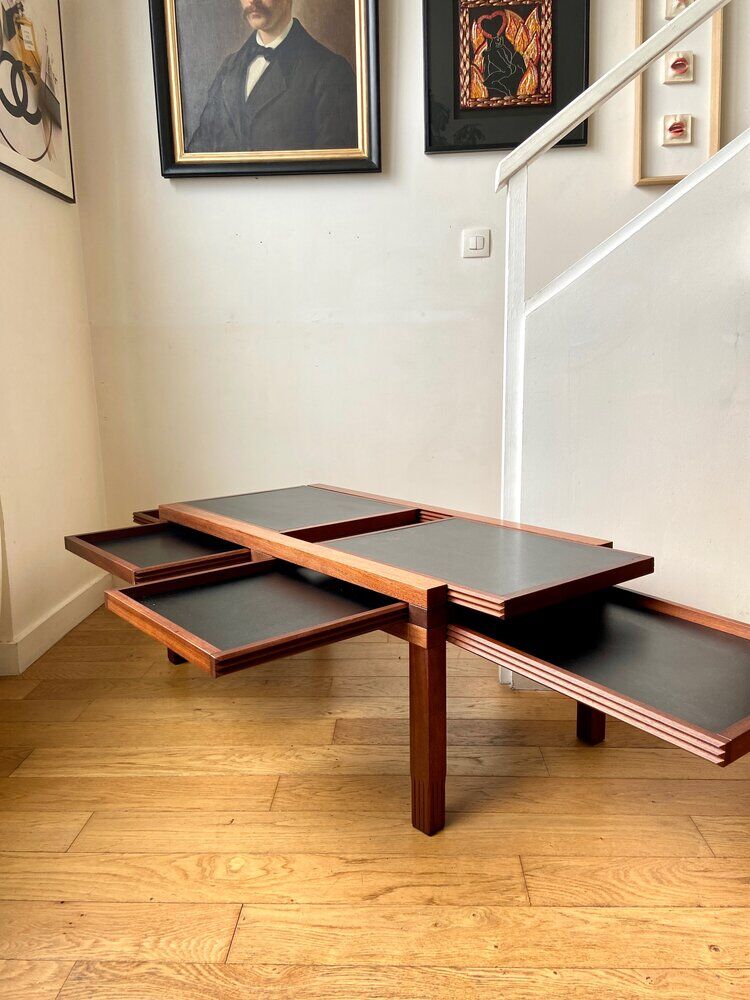 Table basse modulable Hexa par Bernard Vuarnesson pour Sculptures Jeux années 1980' | Selency