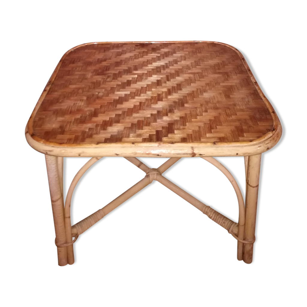 Table basse en rotin | Selency