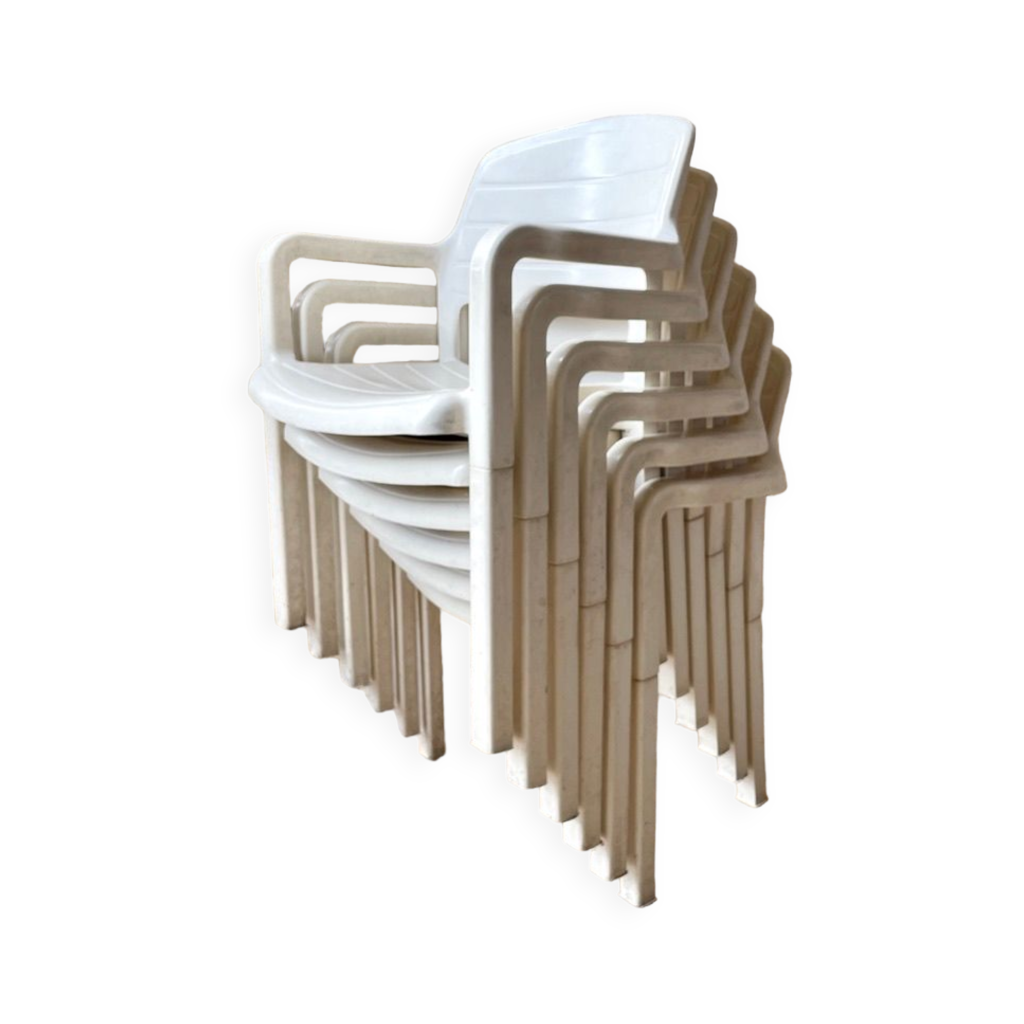 6 Chaises PVC d’extérieur - Flair plaisir | Selency