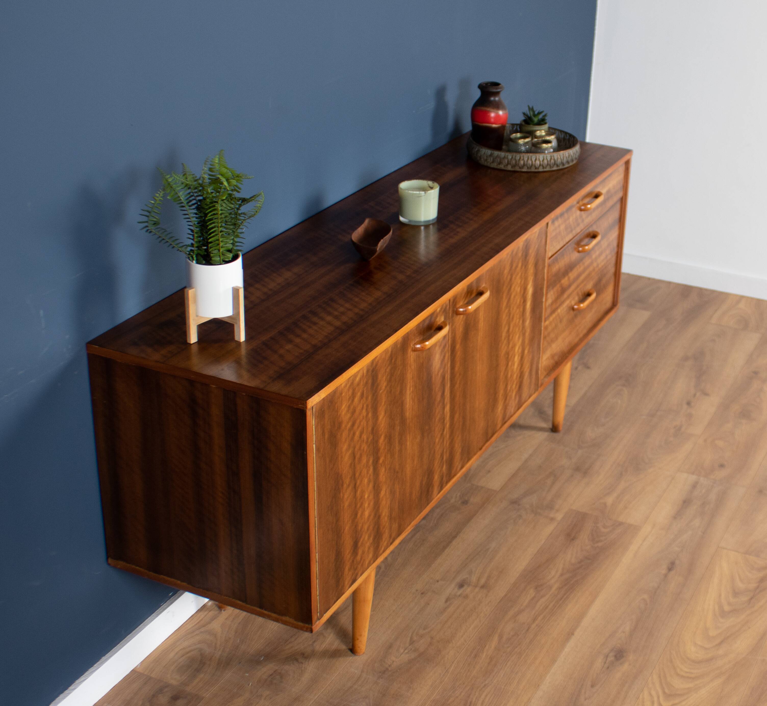 Enfilade rétro teck mid century teck & walnut des années 1960 | Selency