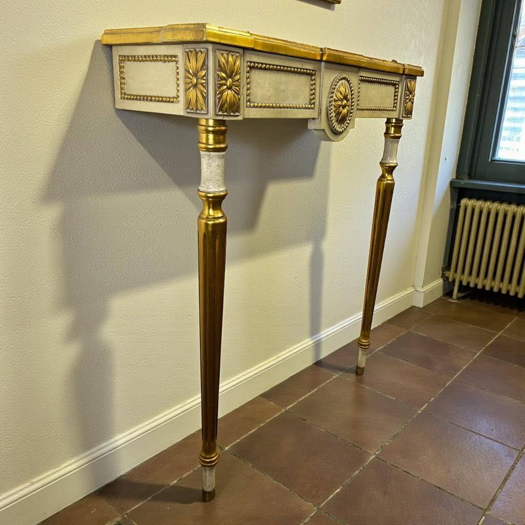 Console vintage étroite / table murale / table d'appoint deknudt | Selency