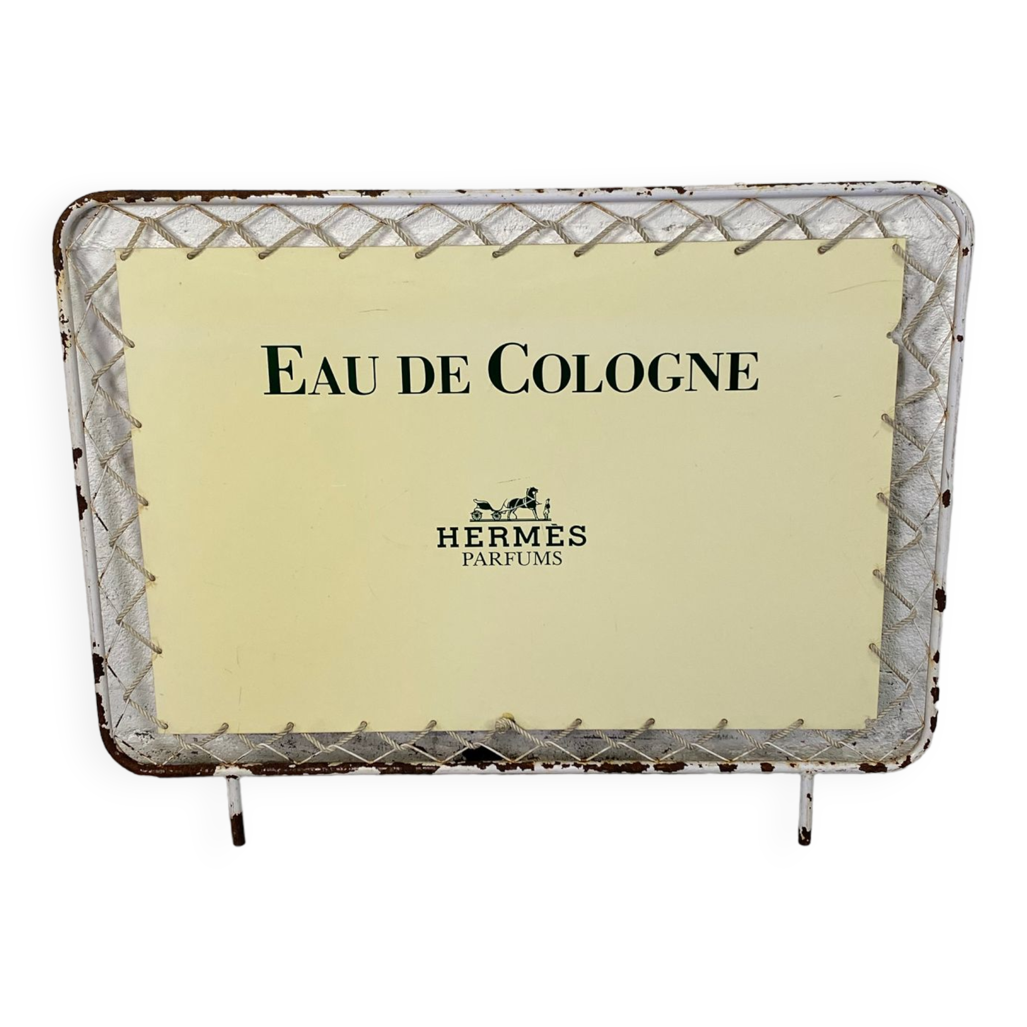 Panneau publicitaire vintage parfum hermès | Selency
