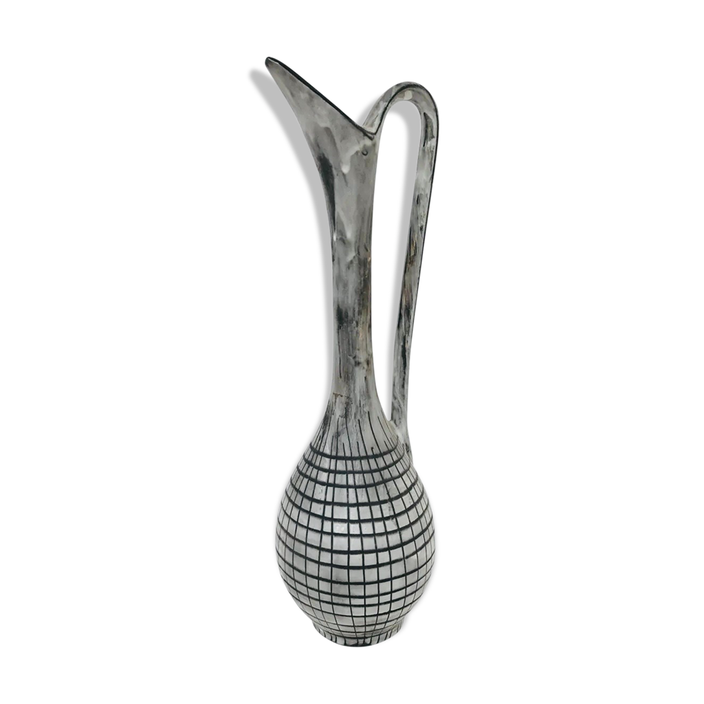 Vintage gray soliflore ceramic, 1970 | Selency