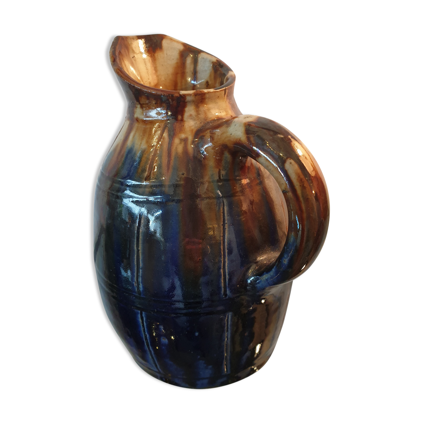 Pichet en grès La Borne Joseph Talbot vintage années 1950 1960 | Selency