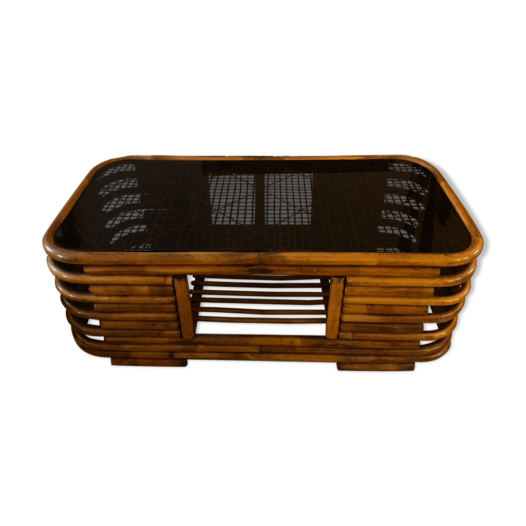 Table basse en rotin | Selency