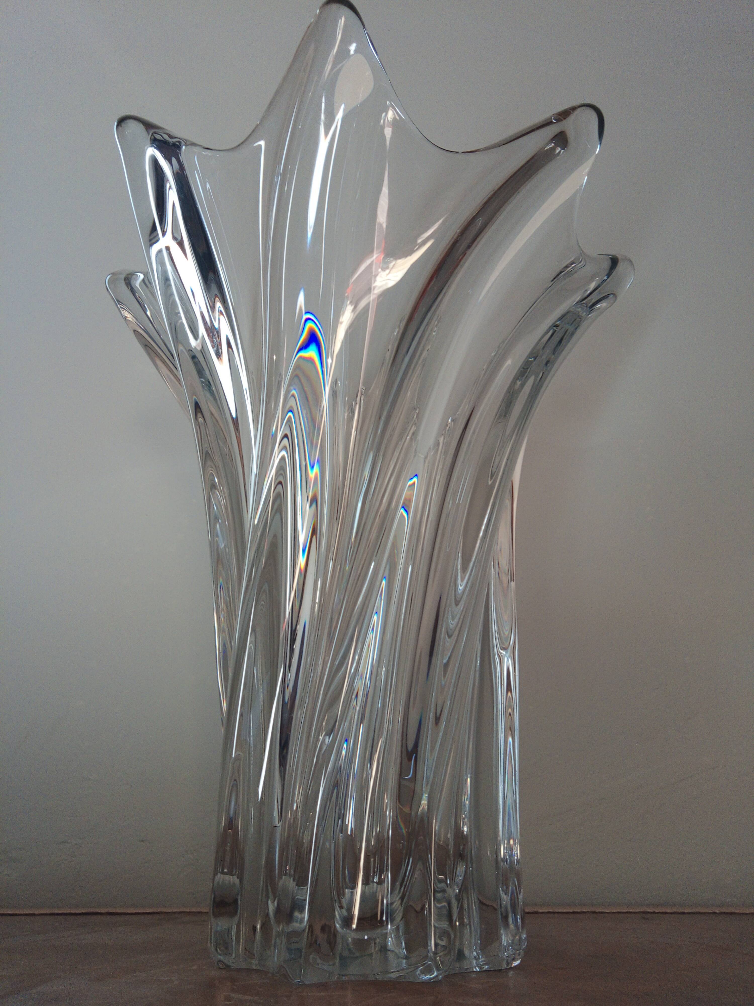 Vase crystal art Vannes France | Selency