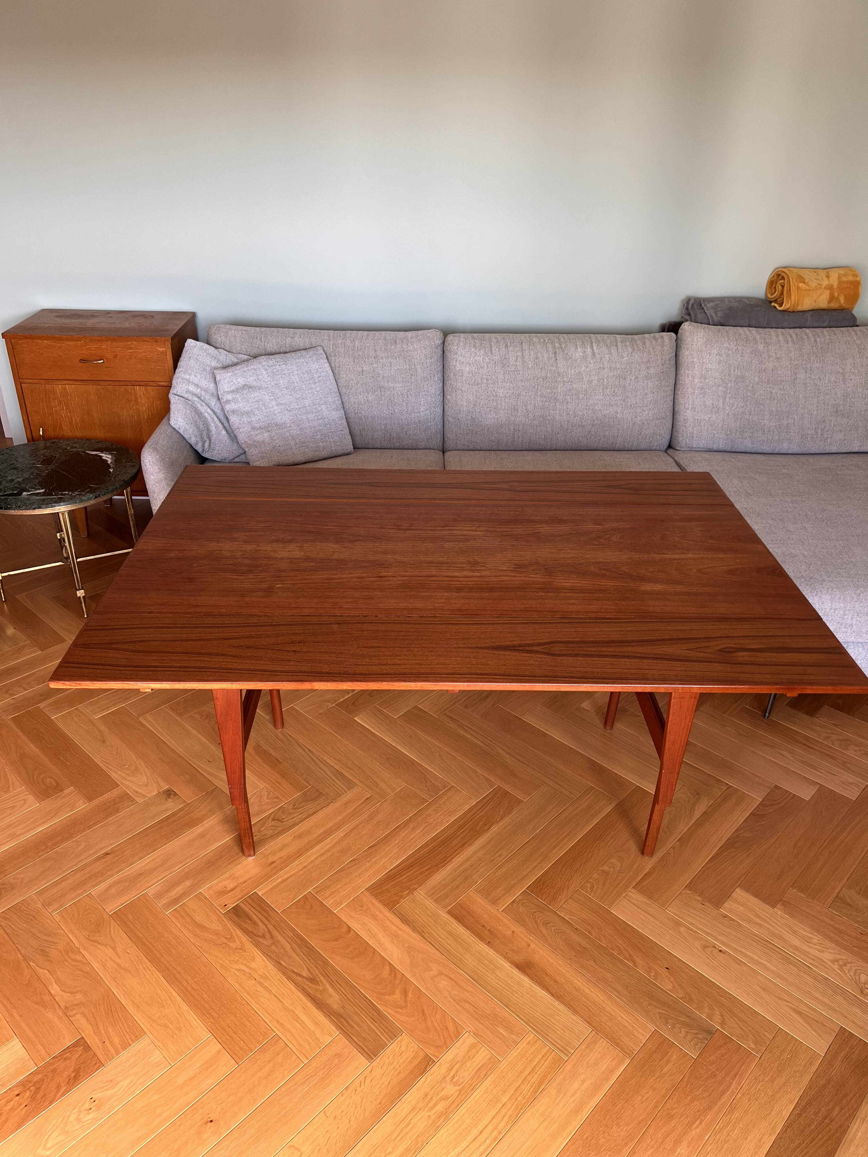 Table basse scandinave en chêne modulable table à manger | Selency