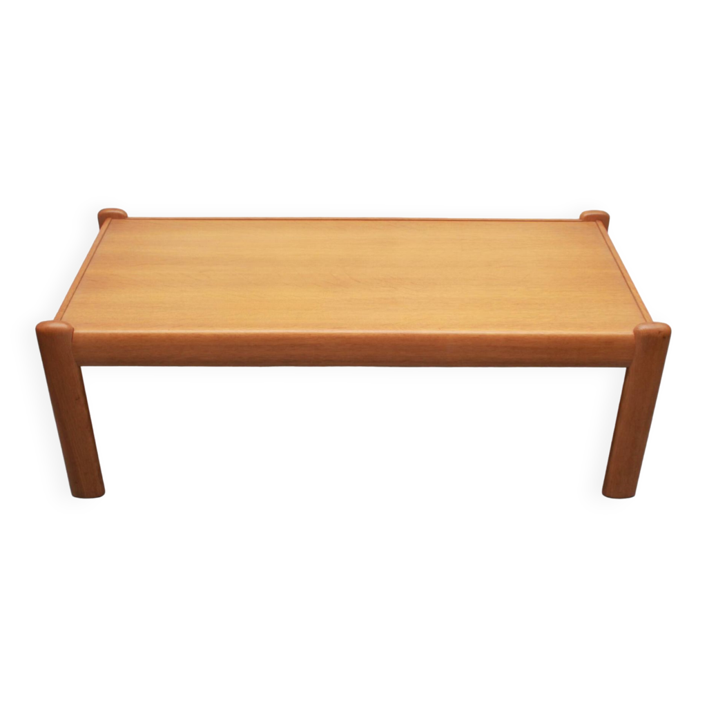 Table basse des années 1970 en chêne clair | Selency