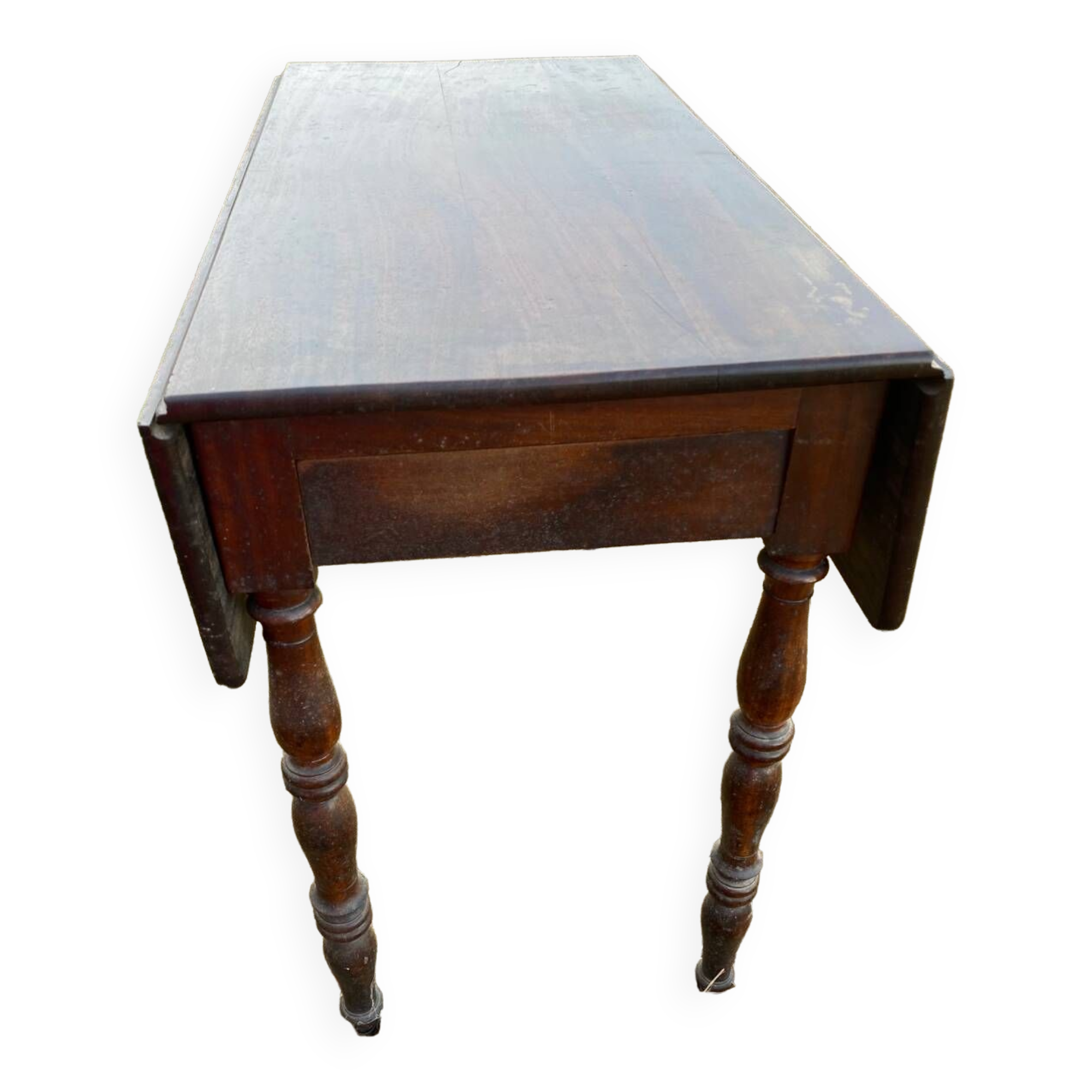 Table d’appoint ancienne en bois rabattable | Selency