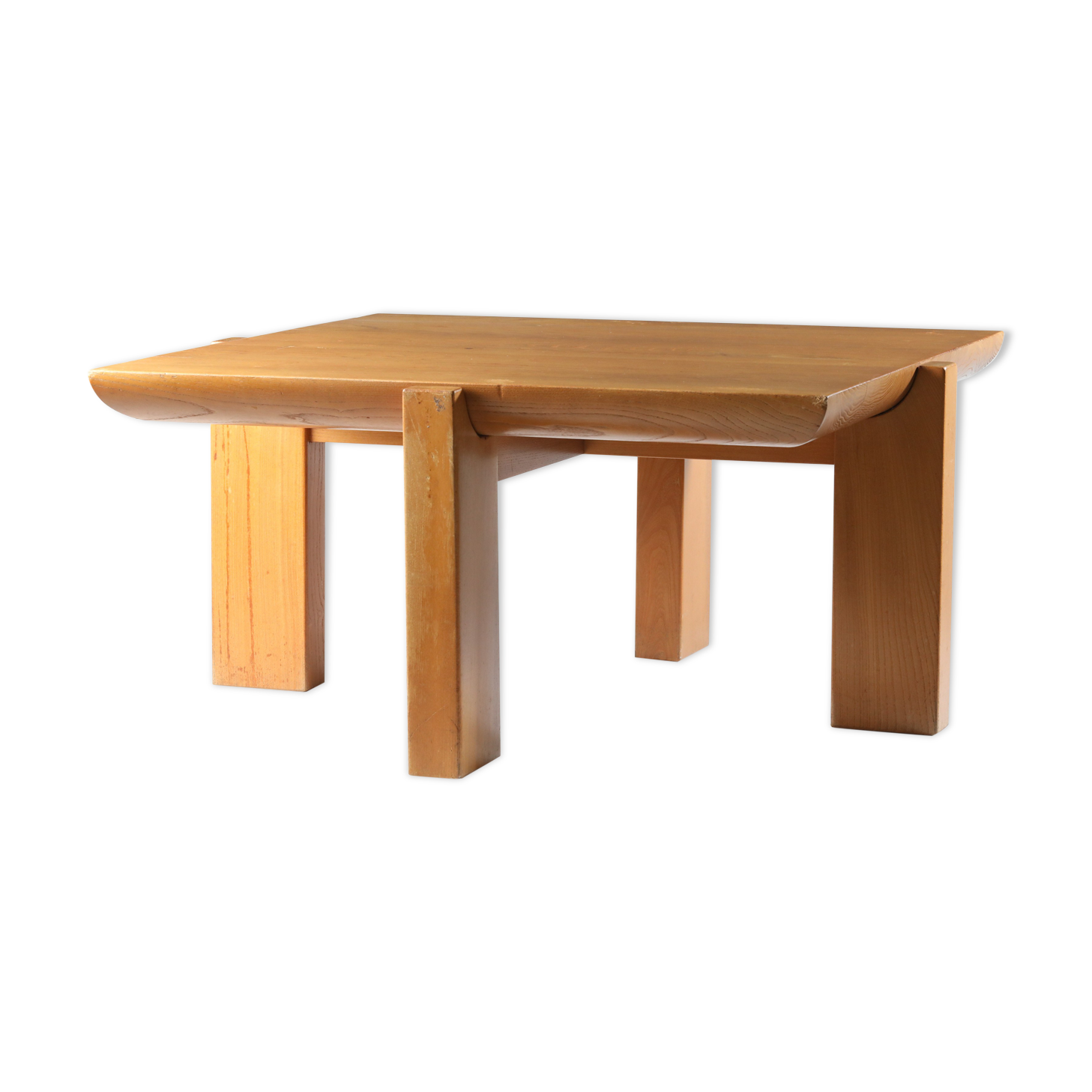 Table basse en orme Giovanni Luigi Gorgoni | Selency
