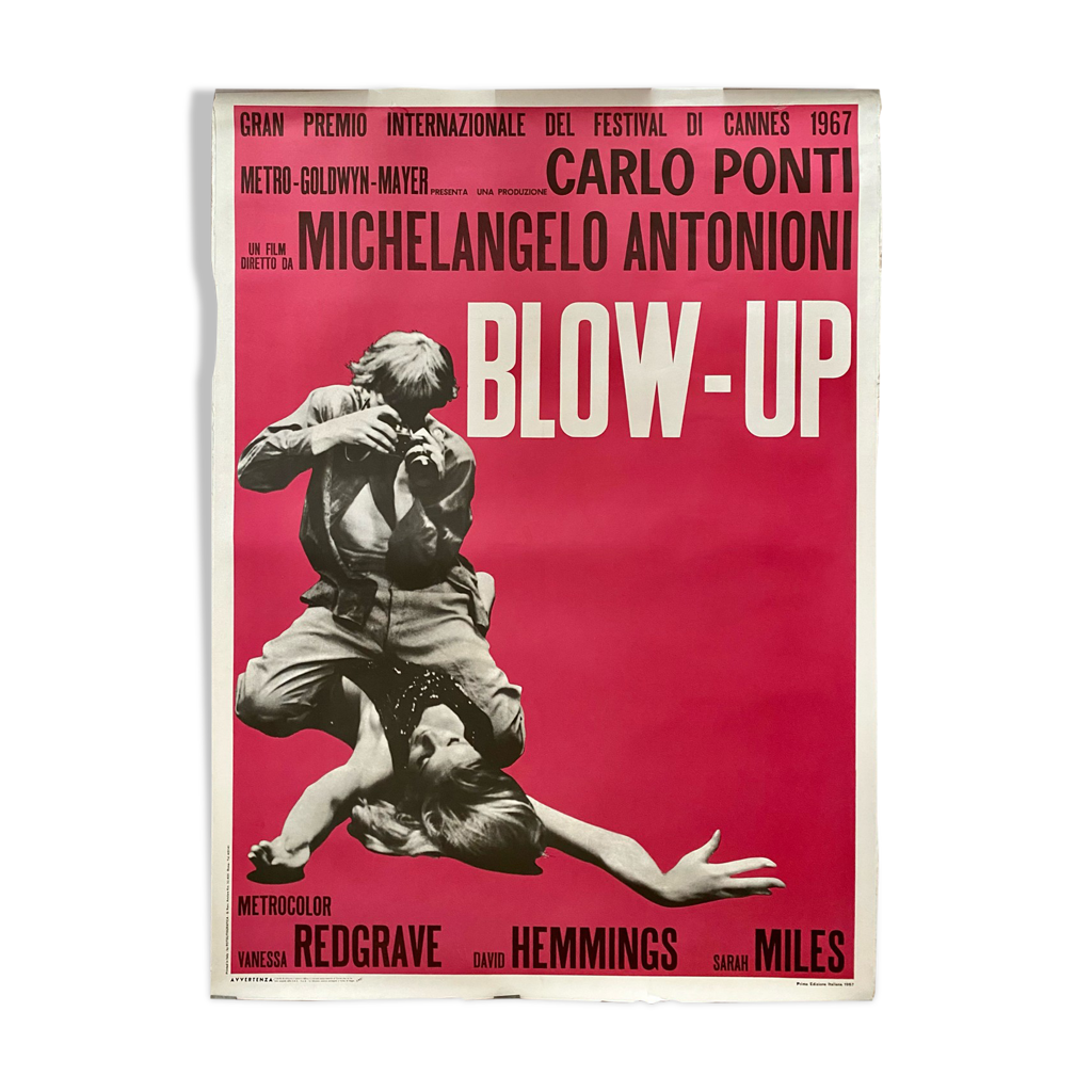 Blow Up - Affiche de cinéma originale, première édition italienne, 1967 | Selency
