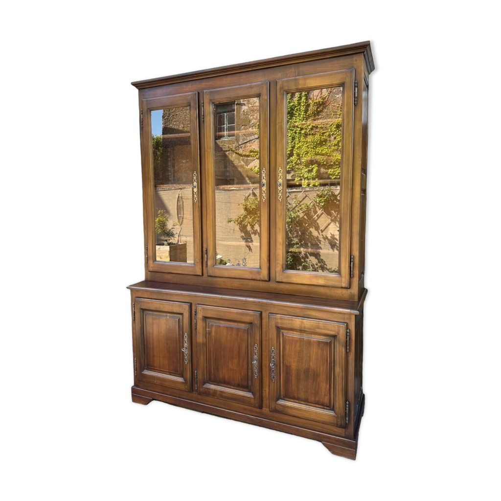 Buffet 2 corps, bibliothèque vitrine | Selency