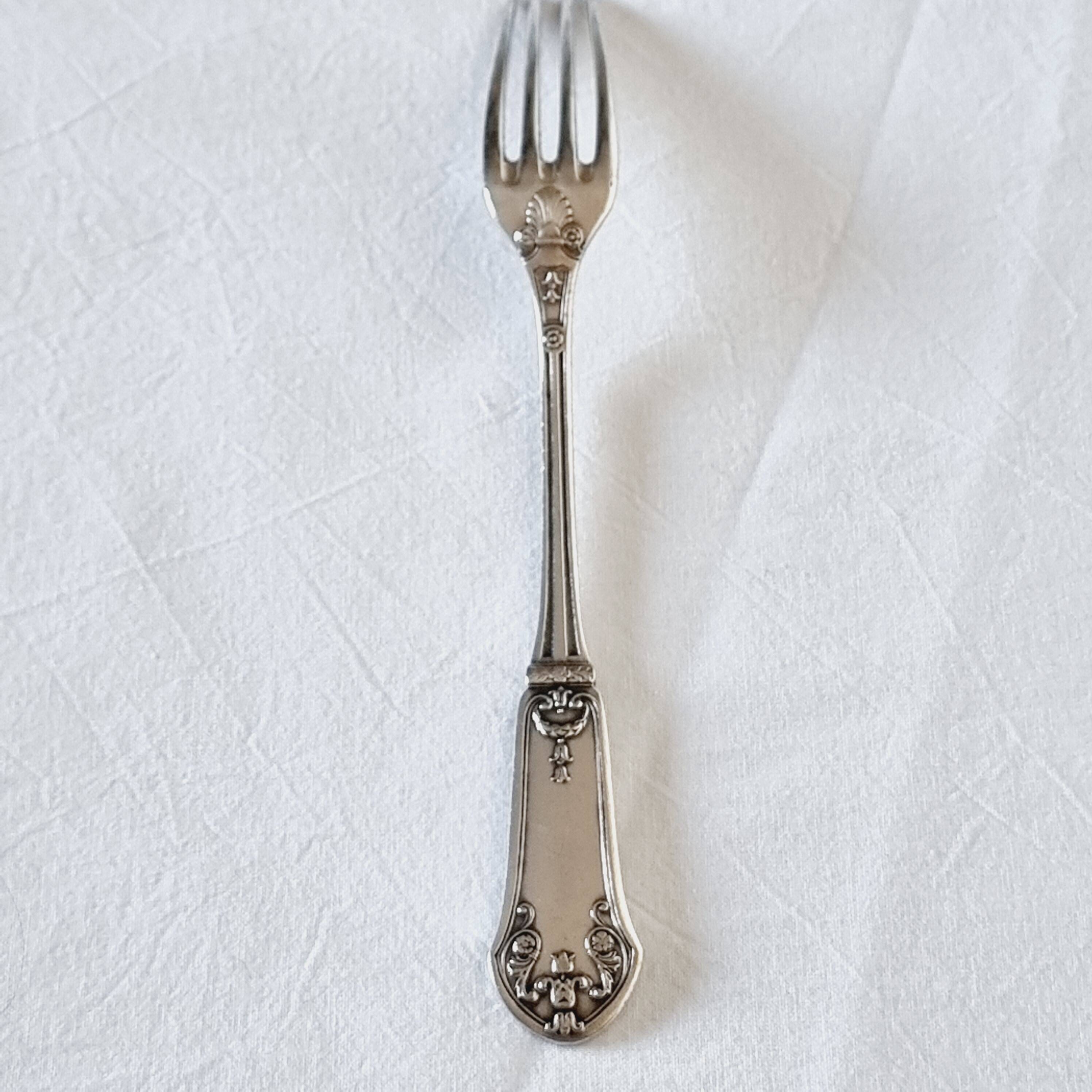 11 Fourchettes à Entrée, Apéritif ou Dessert Métal Argenté Style Art ...