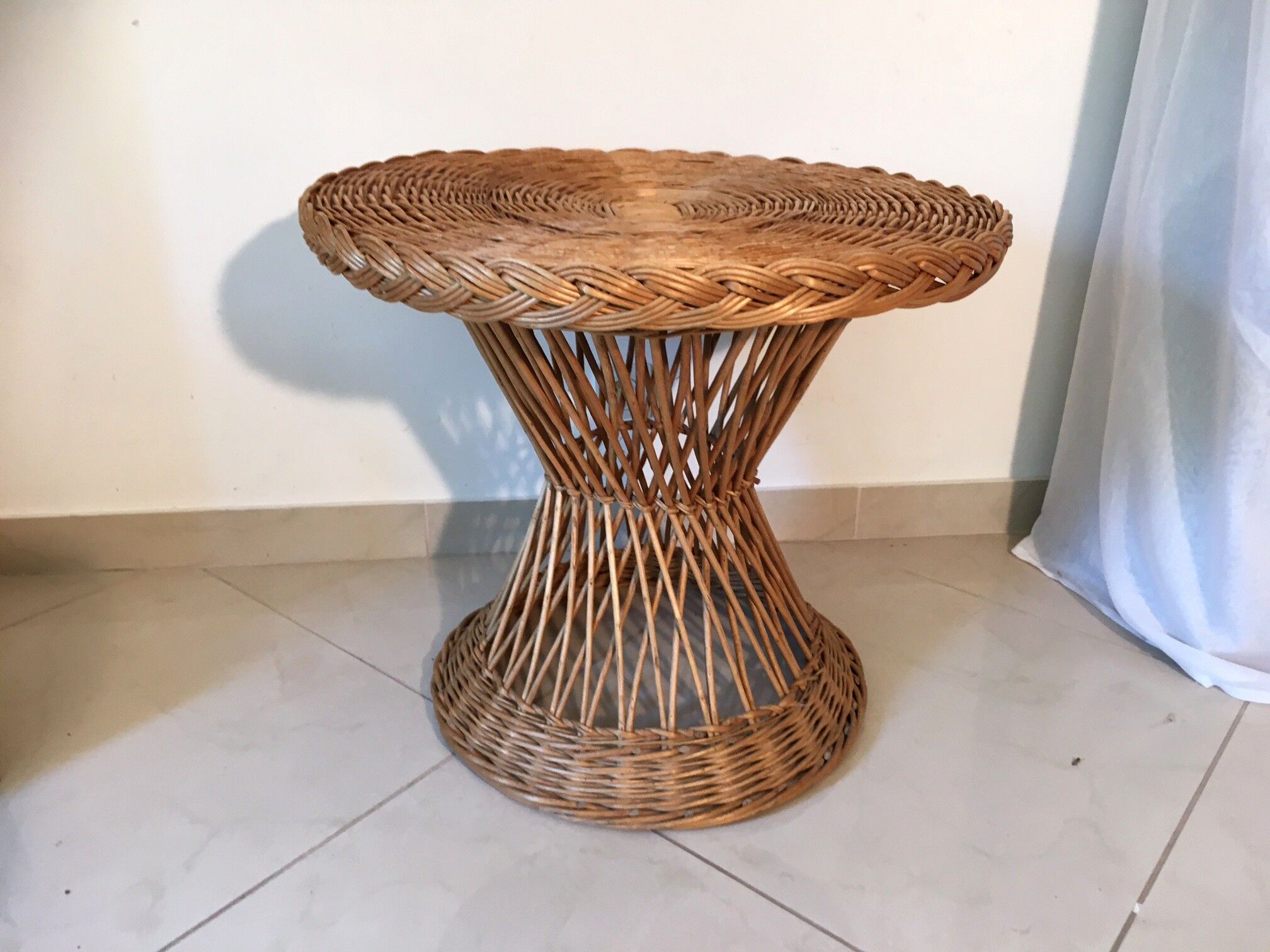 Table basse en osier | Selency