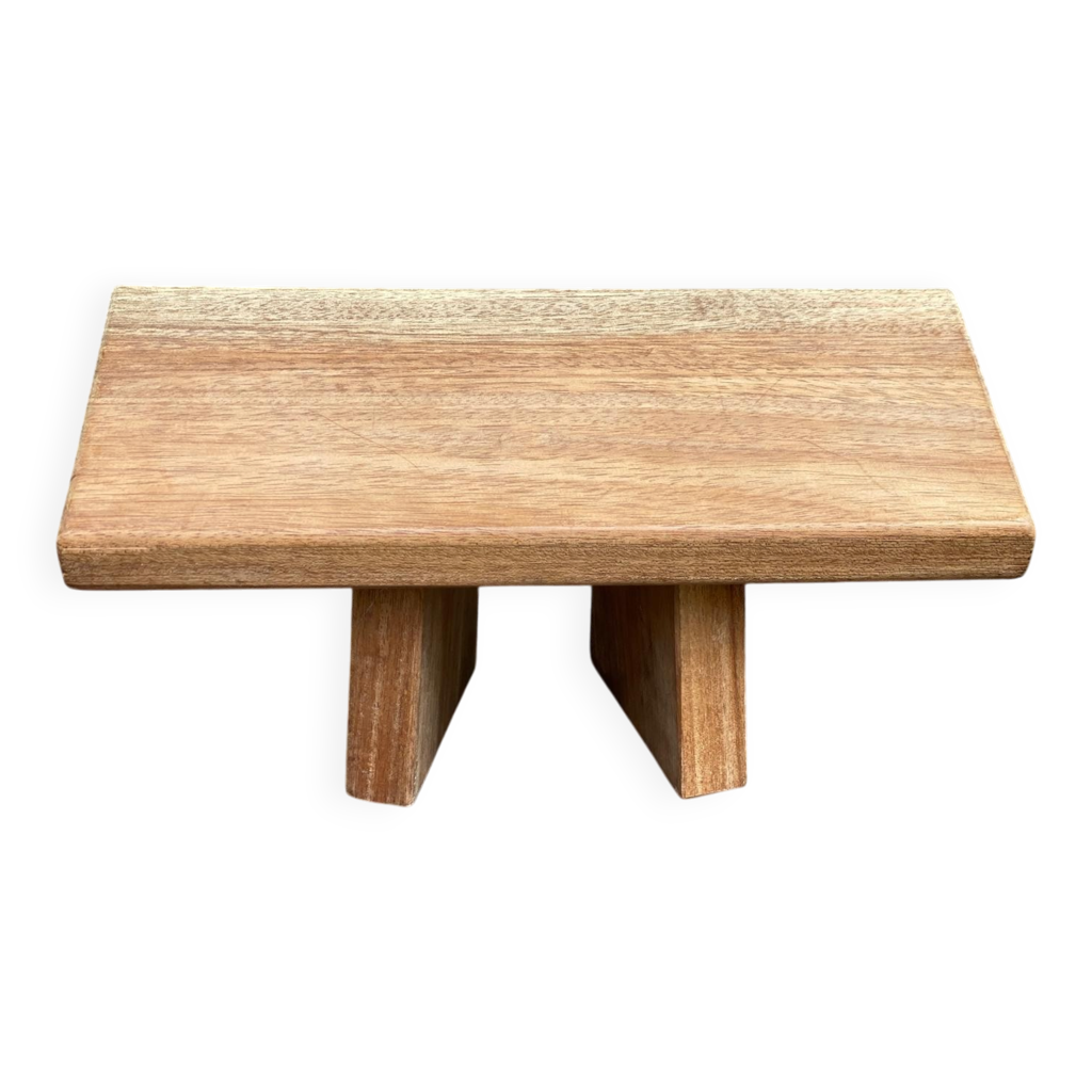 Tabouret de yoga méditation en teck massif | Selency