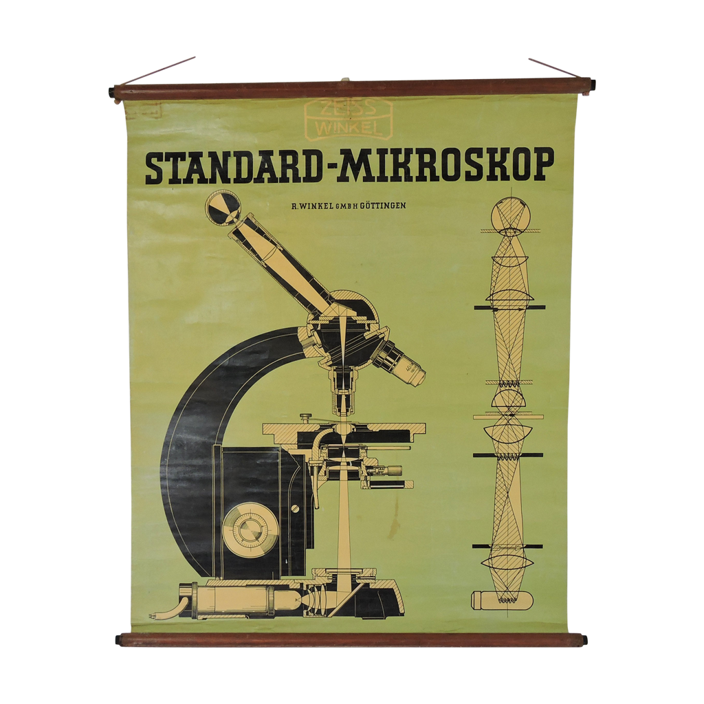 Affiche par Zeiss Winkel Standard-Mikroskope années 1940 | Selency