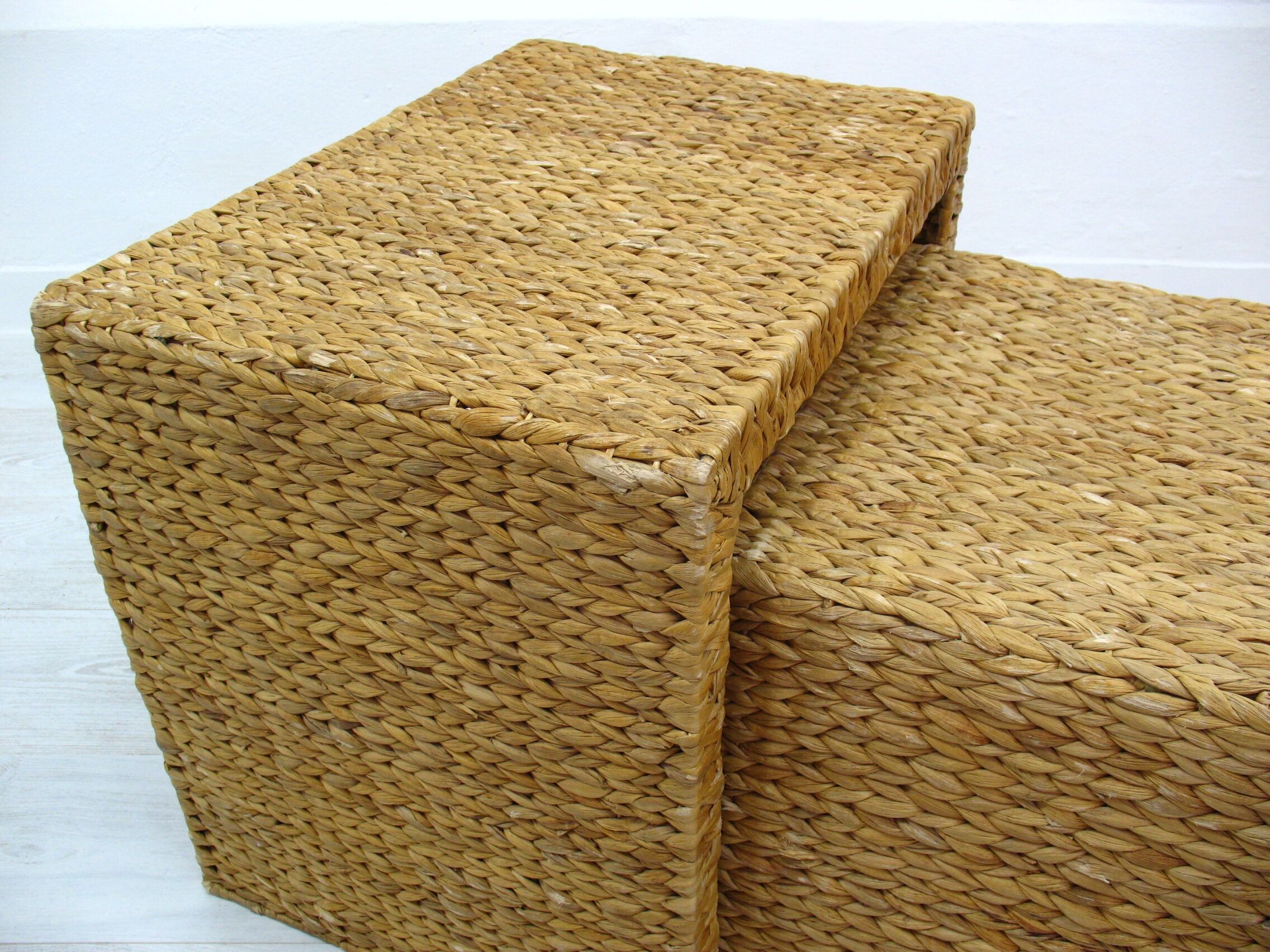 Tables basses vintage en fibre de banane, Ikea 1980s | Selency