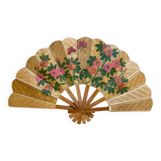 Éventail géant en rotin | Selency