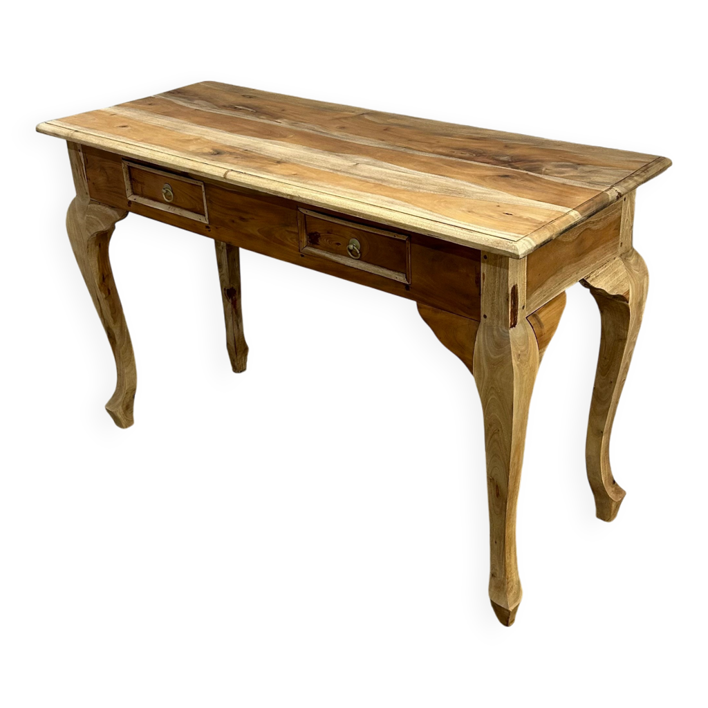 Console aérogommé bois exotique massif | Selency
