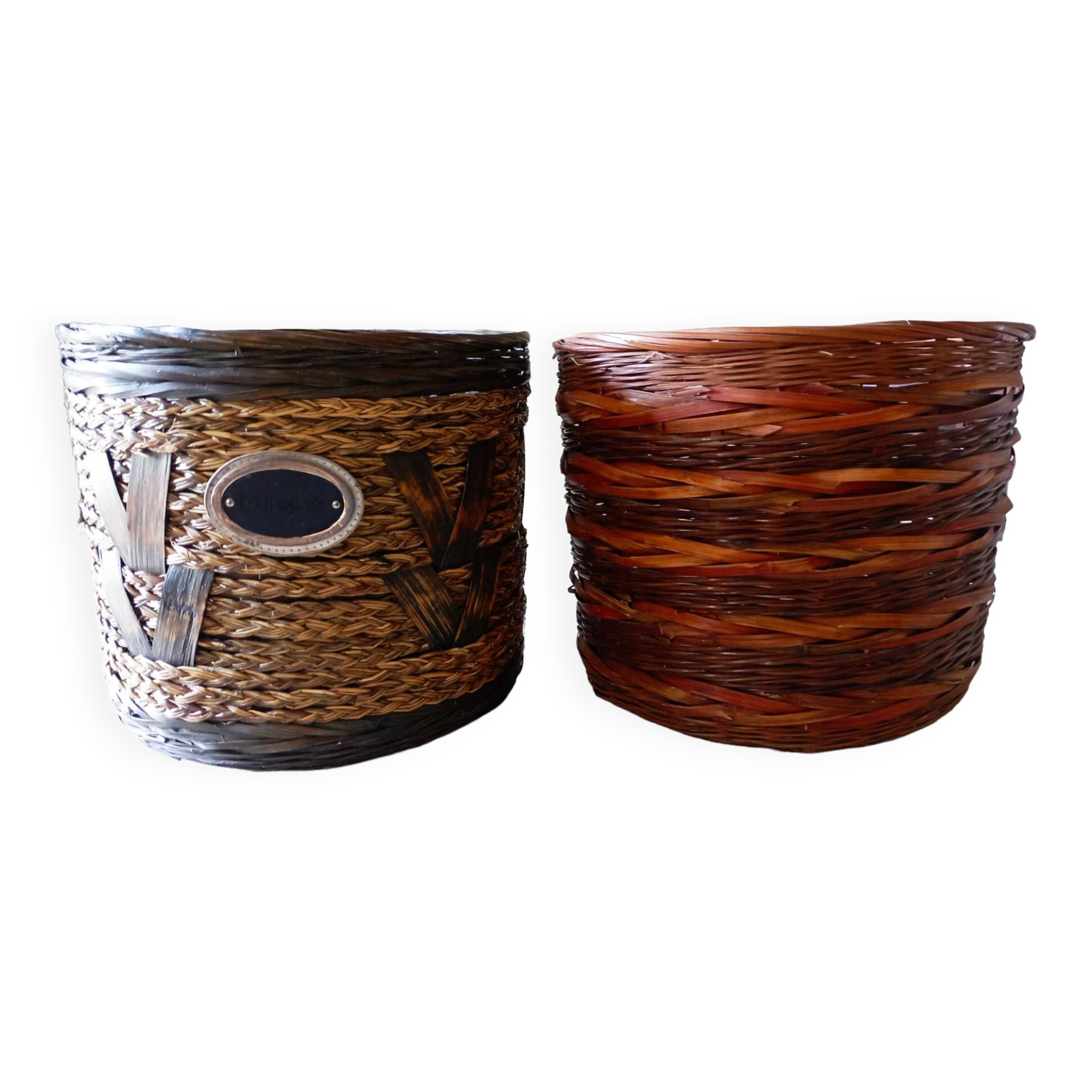 Cache-pots osier tressé | Selency