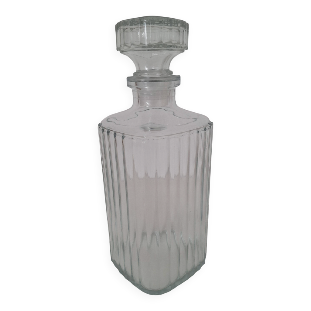 Carafe à whisky en verre striés Luminarc vintage | Selency
