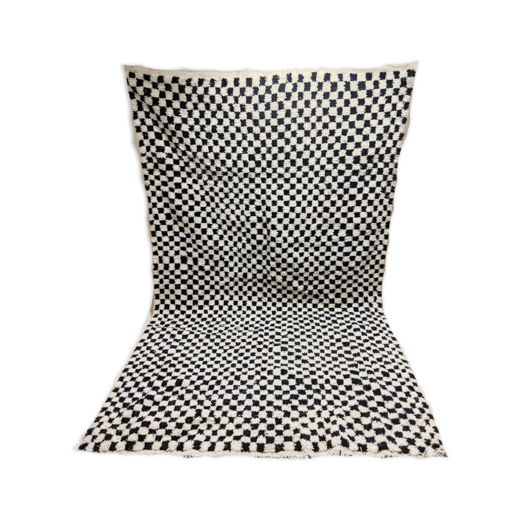 Berber chess carpet 310 x 183 cm | Selency