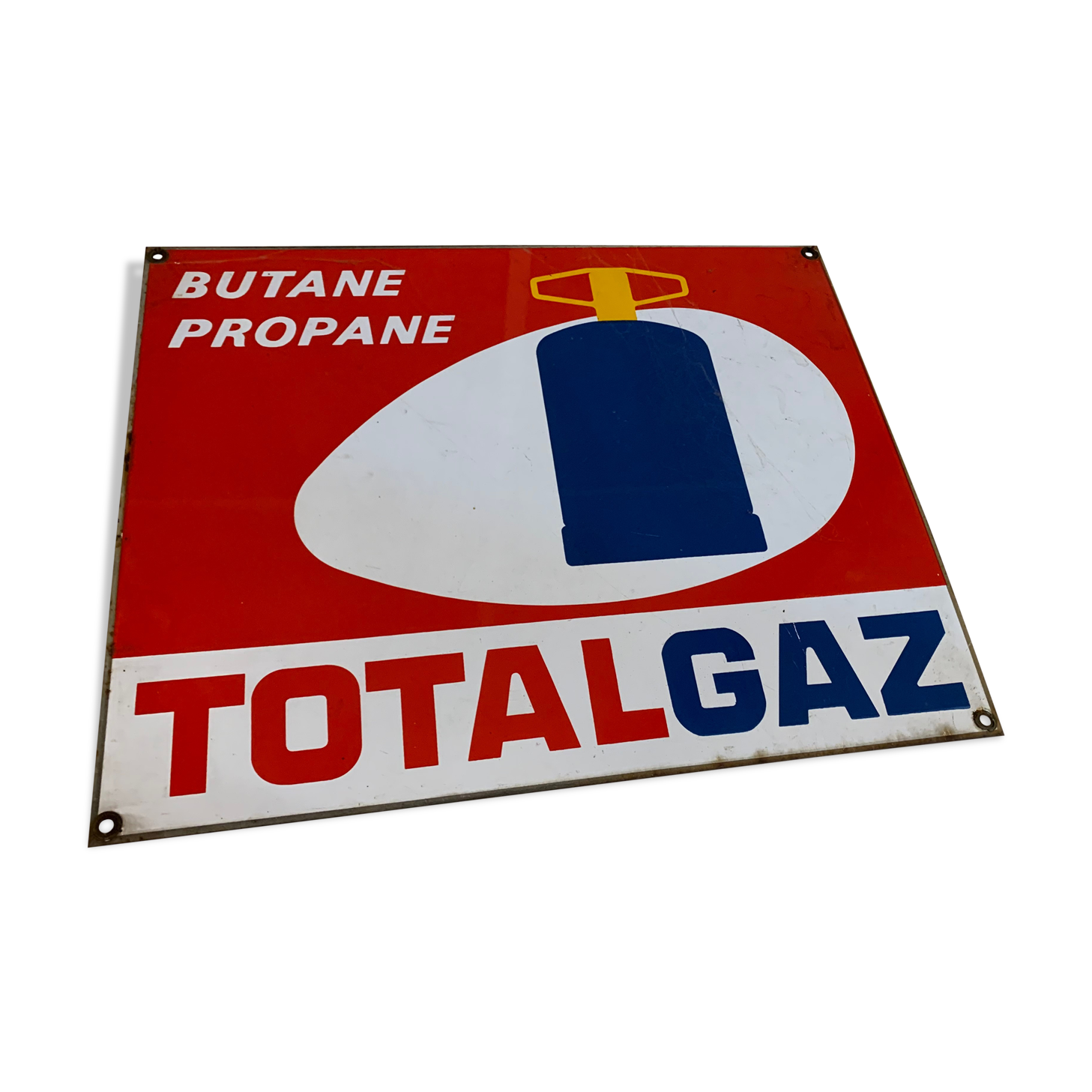 Plaque émaillée TotalGAZ | Selency
