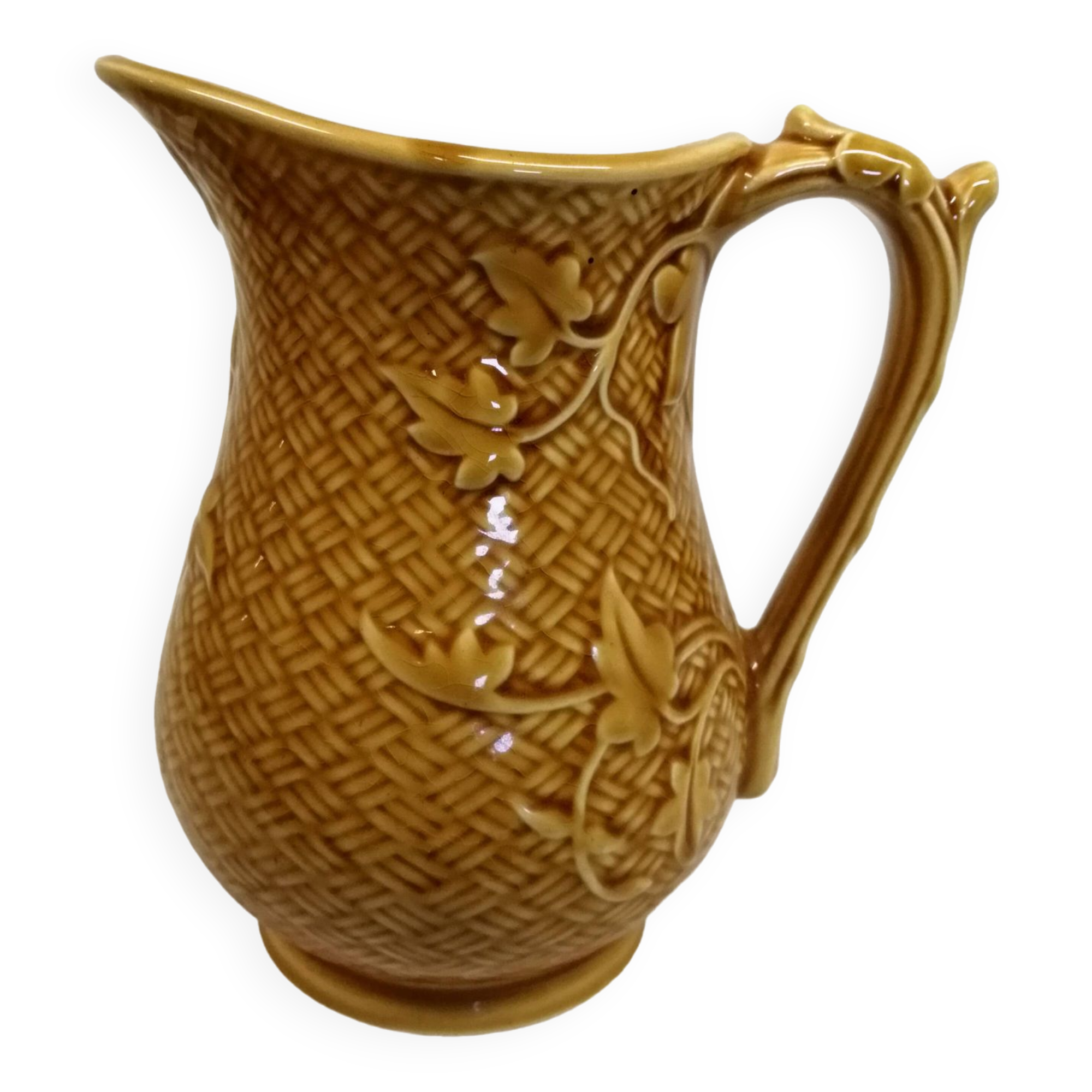 Pichet en barbotine Sarreguemines | Selency