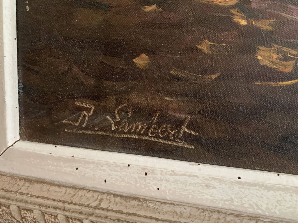 Tableau sur toile signé R.Lambert | Selency