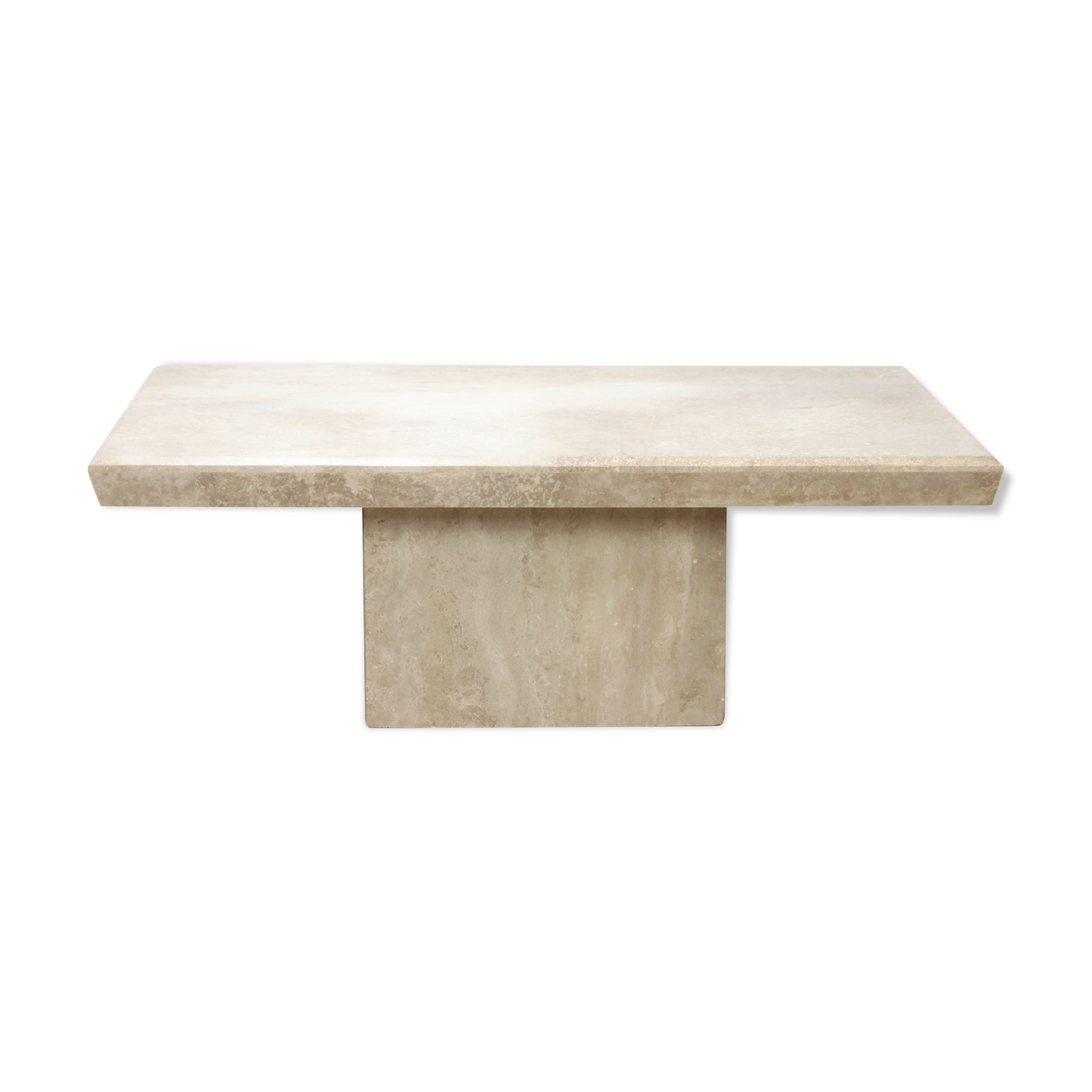 Table basse en pierre naturelle de travertin | Selency