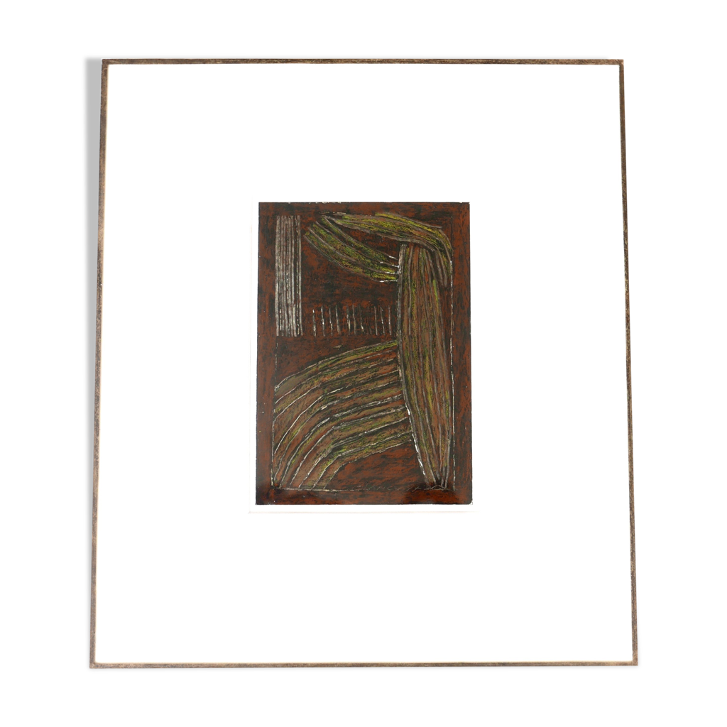 Peinture abstraite de Michèle Clancy, 1997 | Selency