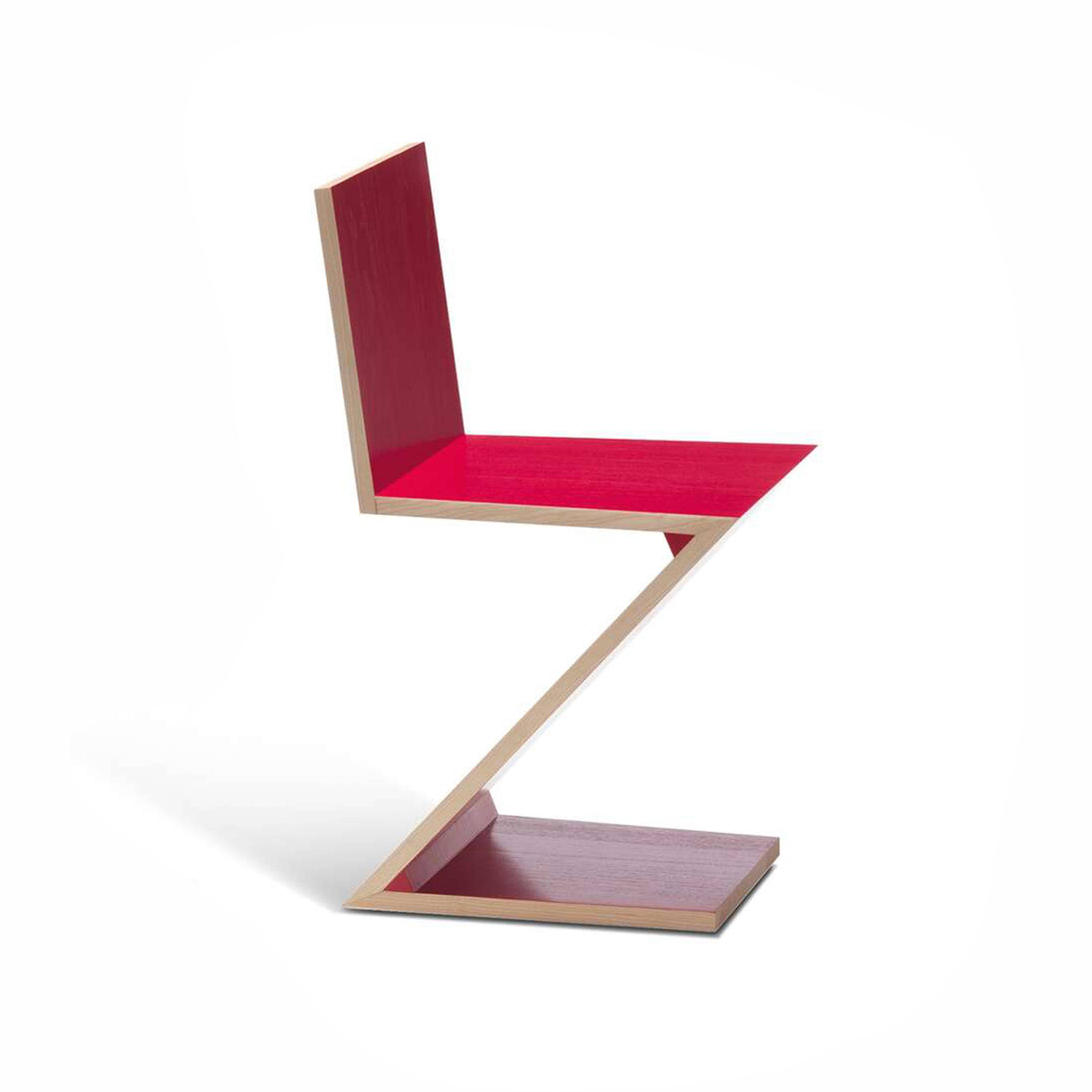 Chaise Zig Zag par Gerrit Rietveld pour Cassina | Selency