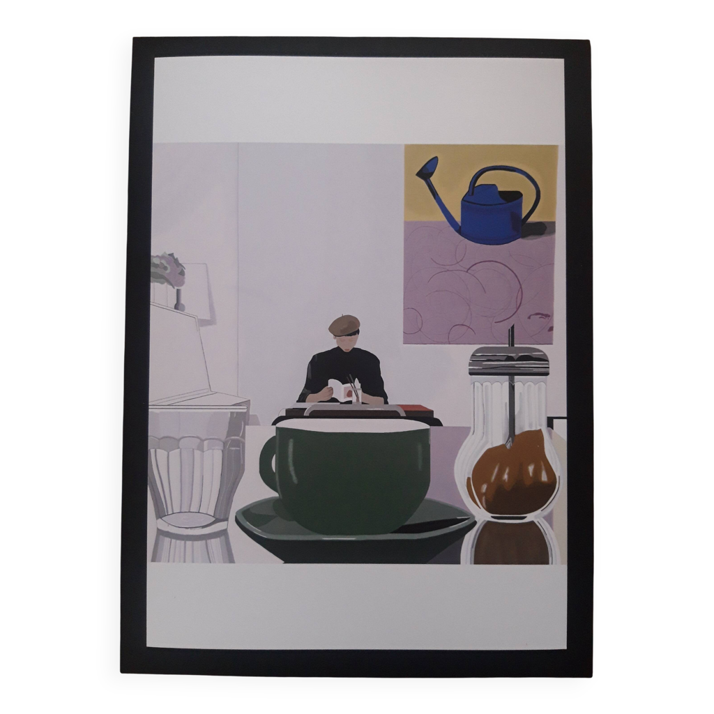 Eating a book in a café | Selency