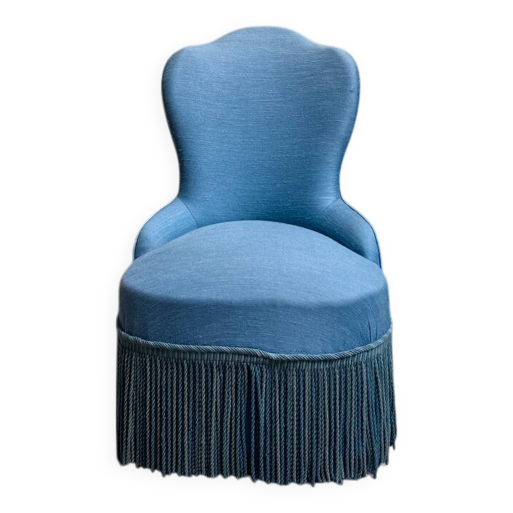 Fauteuil crapaud bleu clair | Selency
