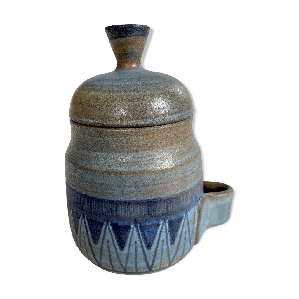 Pichet avec couvercle, signé, Dominique Baudart | Selency