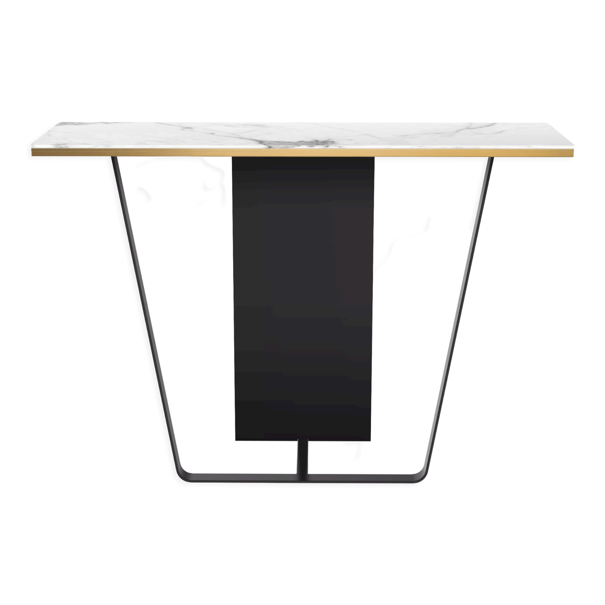 Console horizon large statuario céramique blanche | Selency