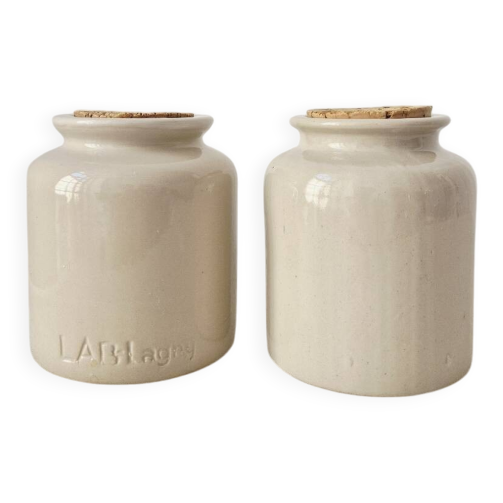 Lot de 2 pots/vase en grès - Lab Lagny Vintage | Selency