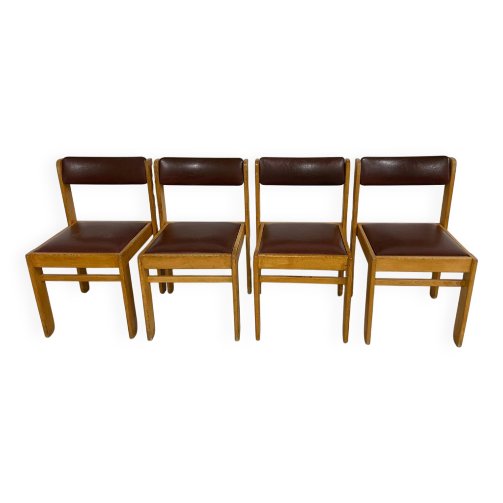 Lot de quatre chaises Baumann | Selency