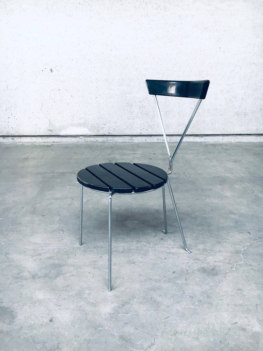 Mid-Century Modern Slender Design Chair, Italy, 1970s | Selency