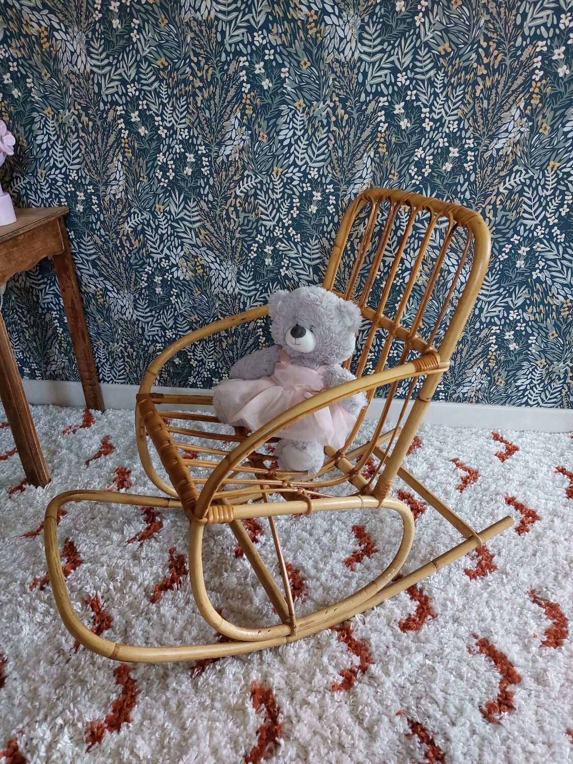 Rocking chair rotin enfant | Selency