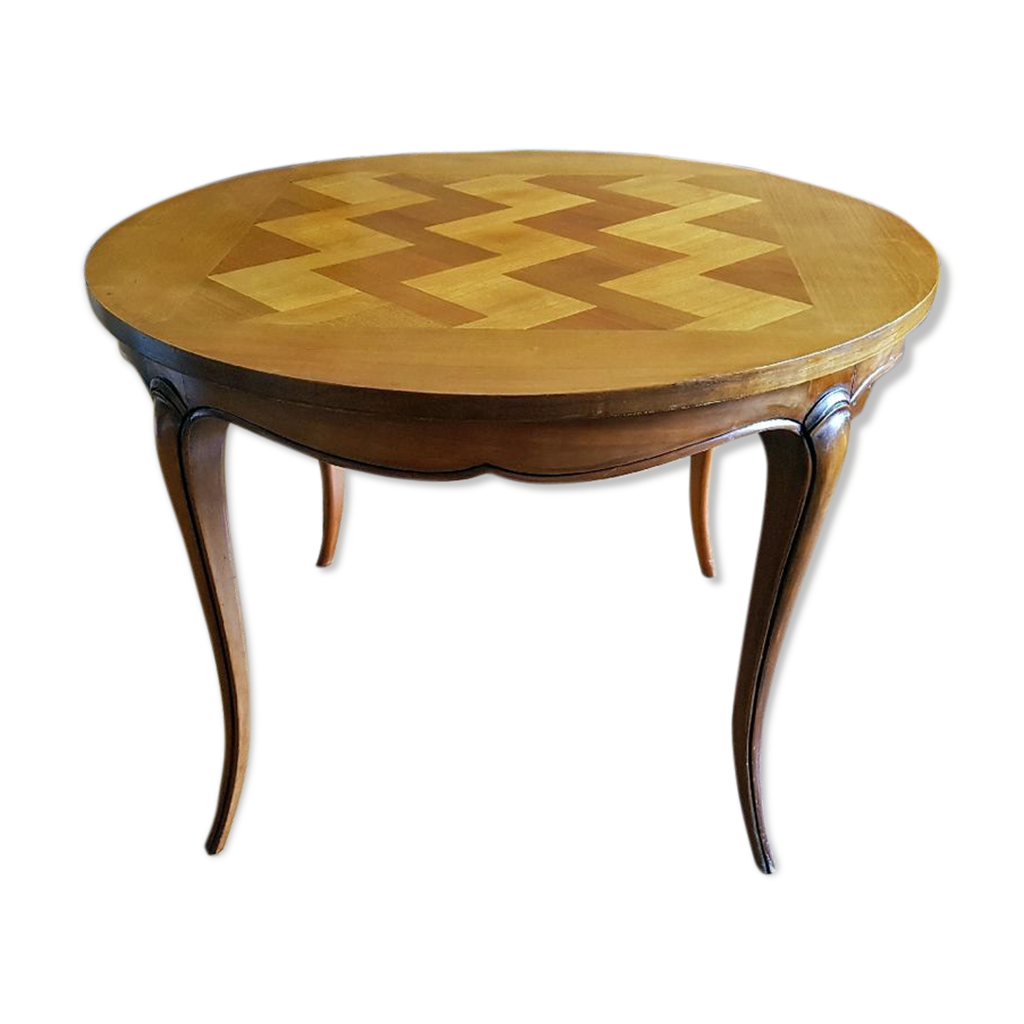 Table basse ronde style Louis XV | Selency