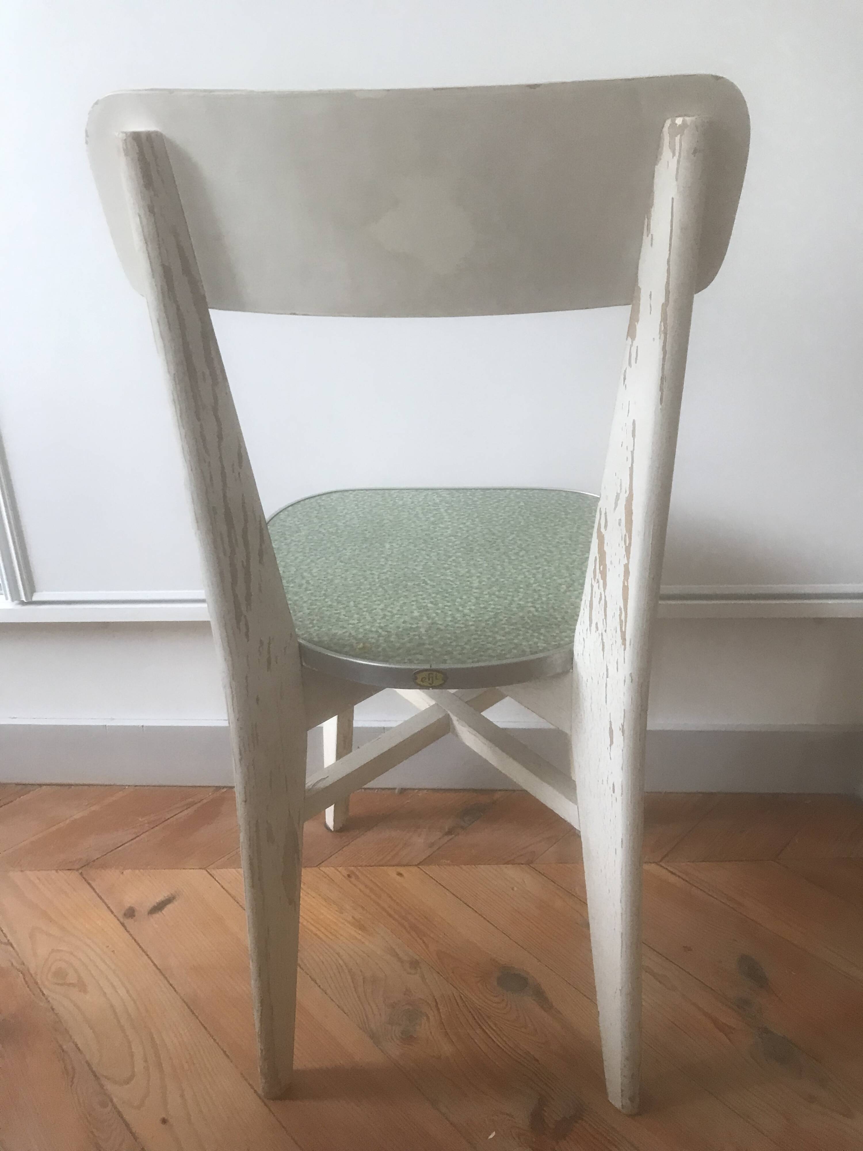 Chaise bistrot vintage Formica Efji 1960 | Selency