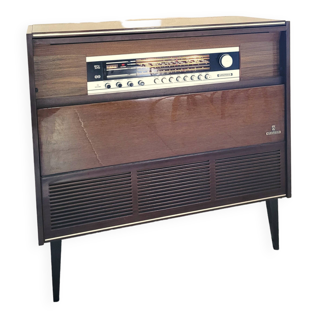 Meuble Radio Hifi vintage Grundig fin années 60 | Selency