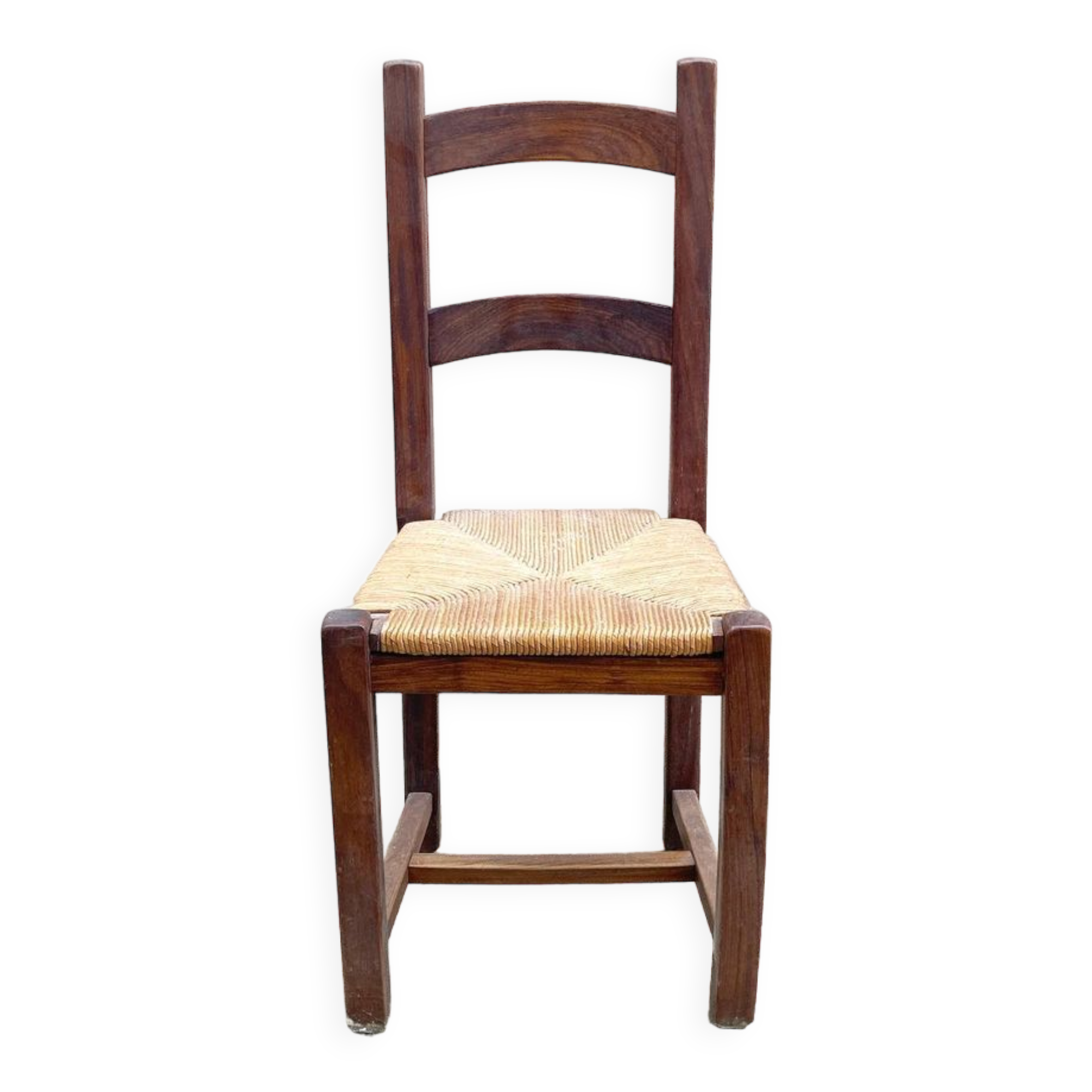 Chaise rustique en paille | Selency