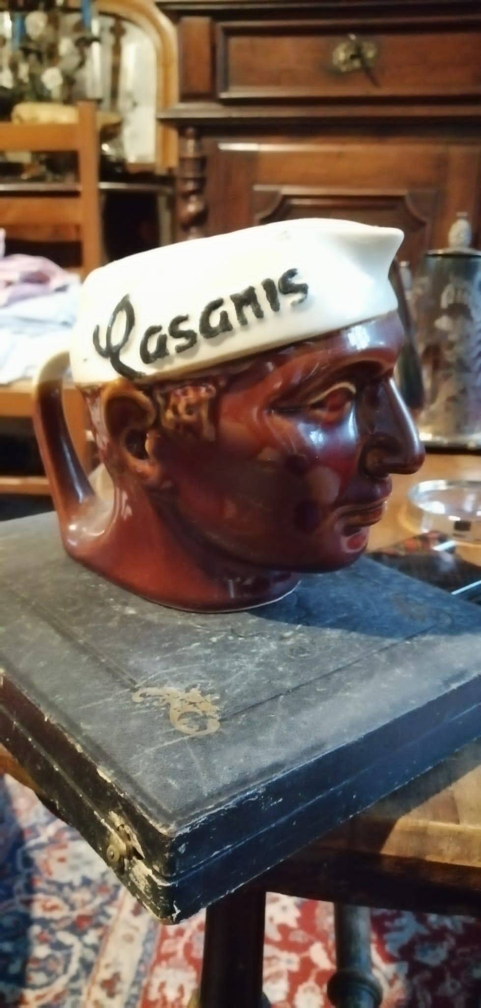 Pichet Casanis publicitaire barbotine bistrot | Selency