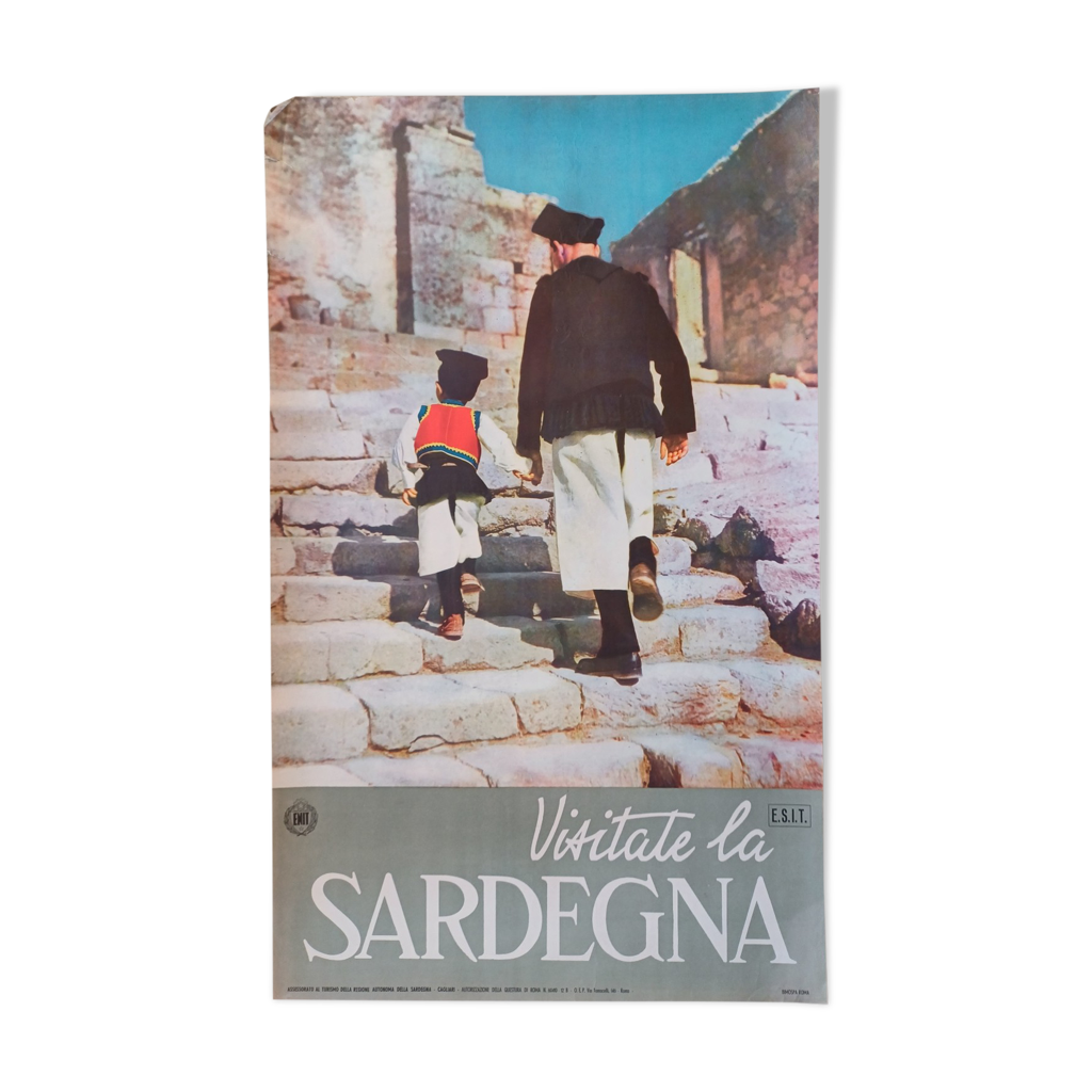 Affiche Visitate la Sardegna Enit 1960's | Selency