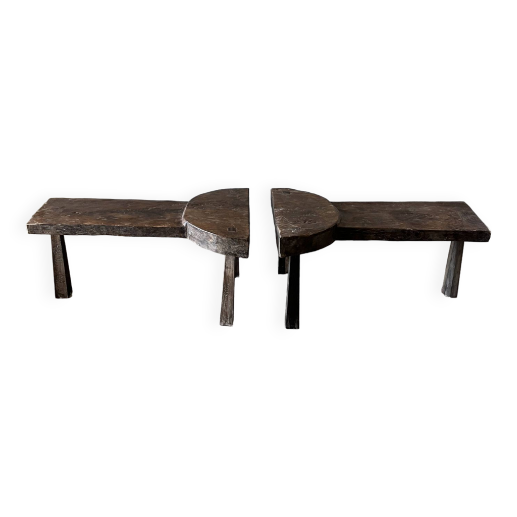 Banc ou table basse modulaire en 2 parties L:2m l:60 H:46 | Selency