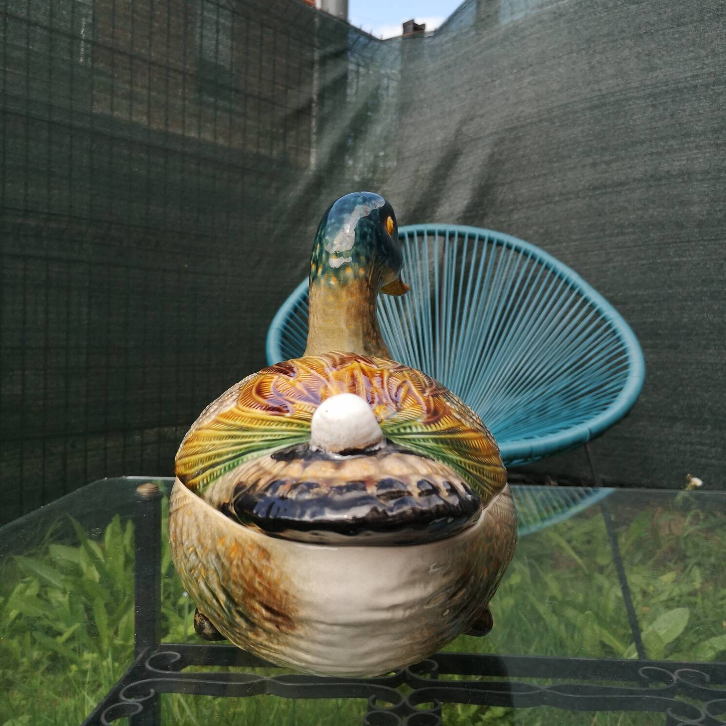 Terrine canard en porcelaine, ateliers Subtil, Portugal 1960 | Selency